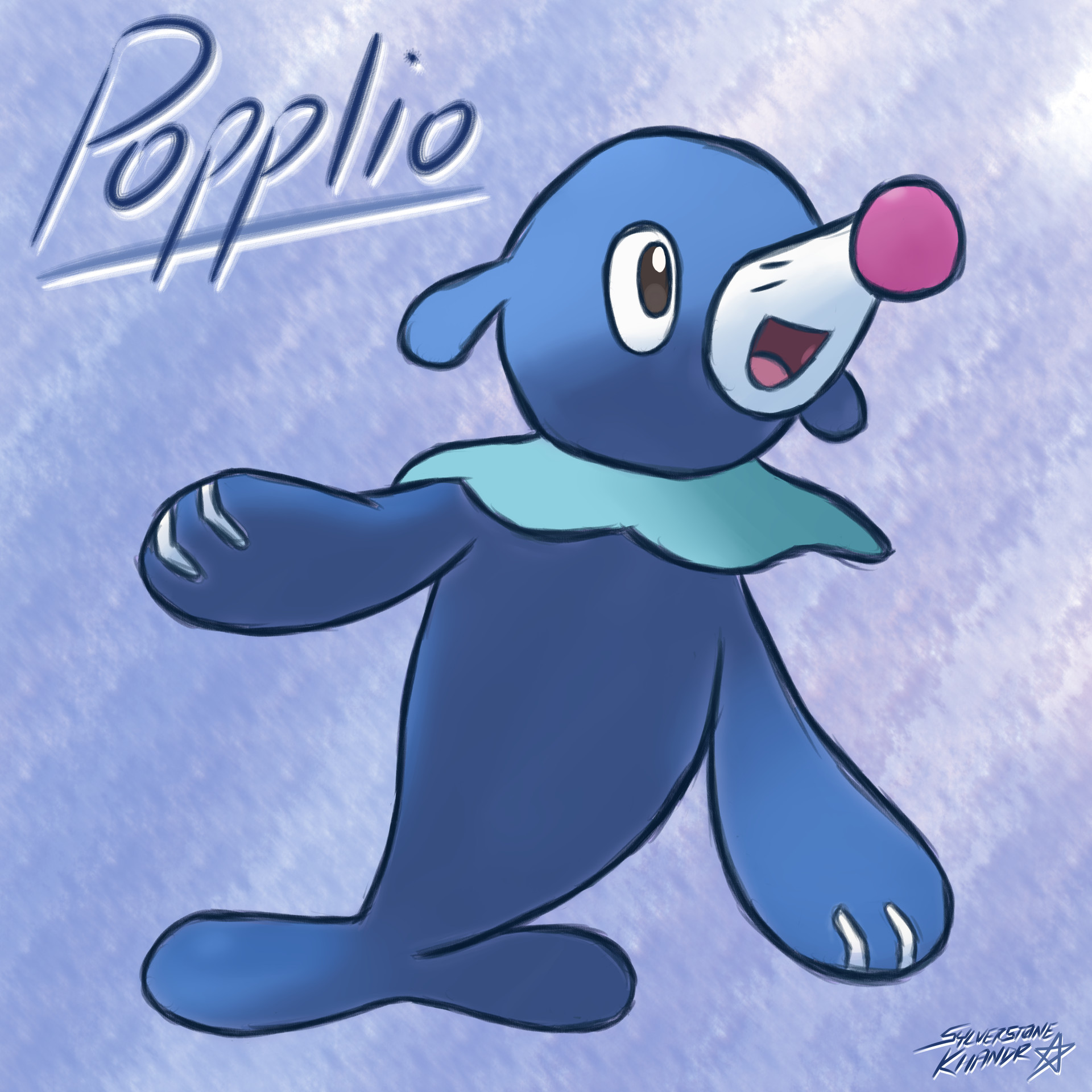 ArtStation - Popplio from Pokémon Sun & Moon