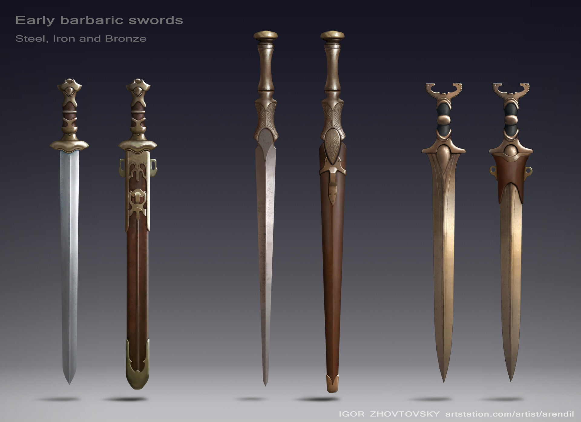 ArtStation - Barbaric swords