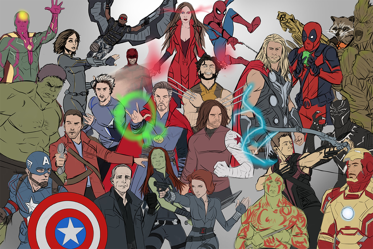 Jarett Walen - MARVEL Character Collage