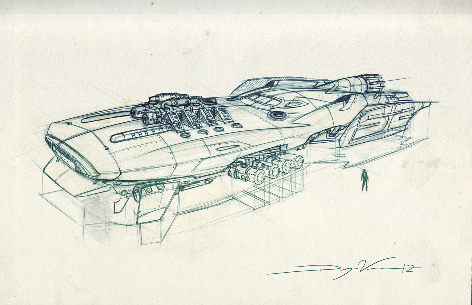 Dwayne Vance - Space Race Ship 3