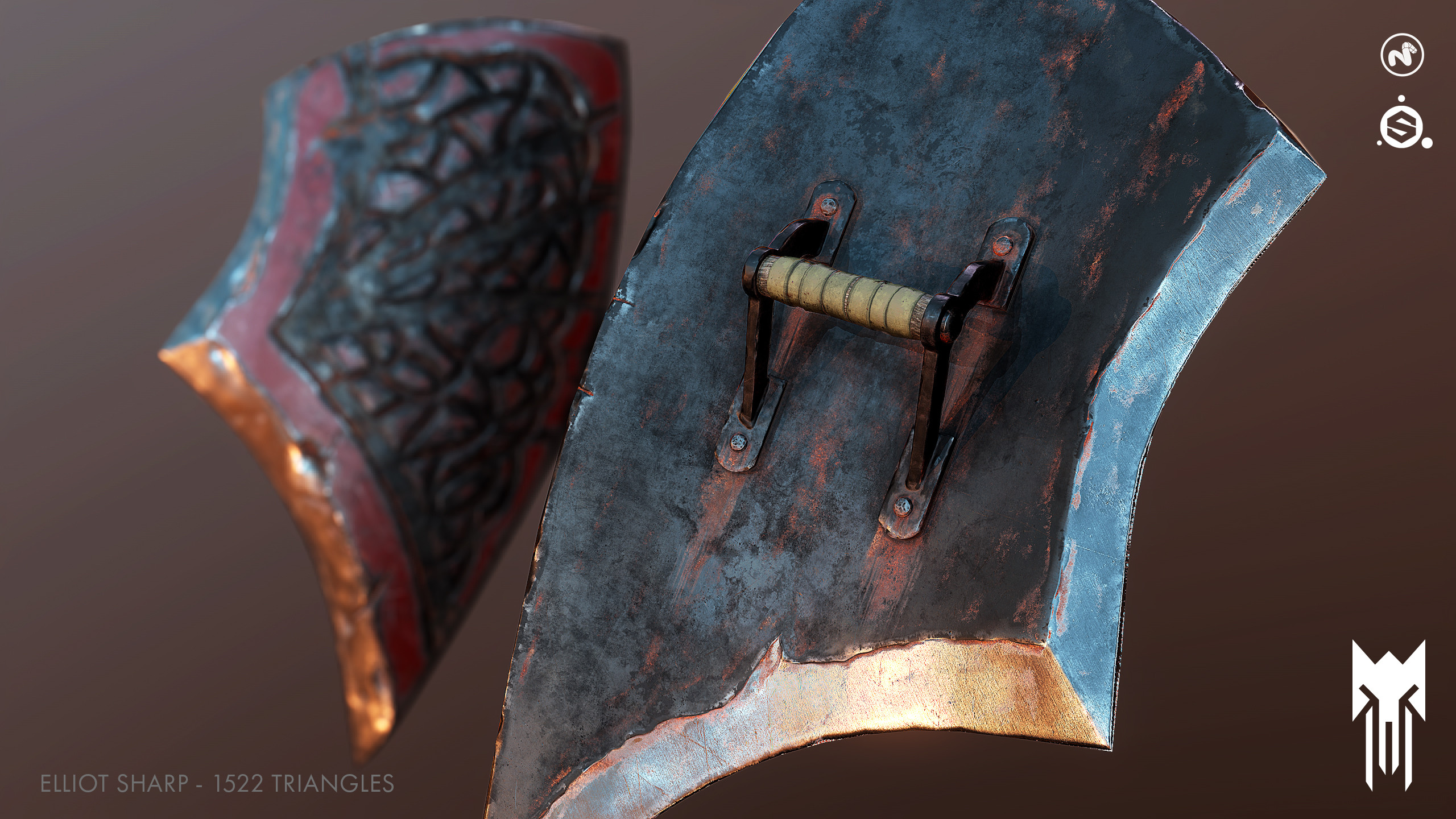 Elliot Sharp - Freelance 3D Artist - UE4 Shield Pack - Bladed Shield