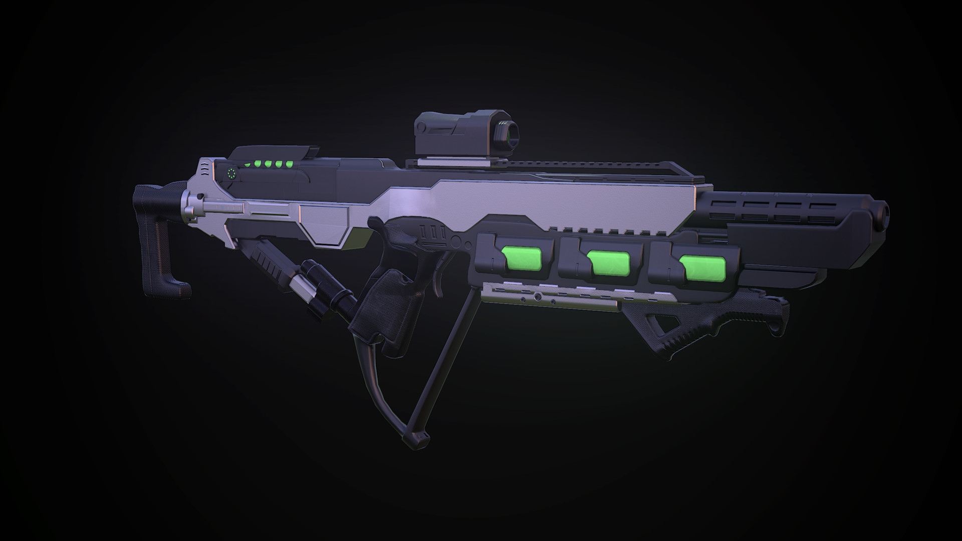 ArtStation - Work In Progress - Sci-Fi Rifle