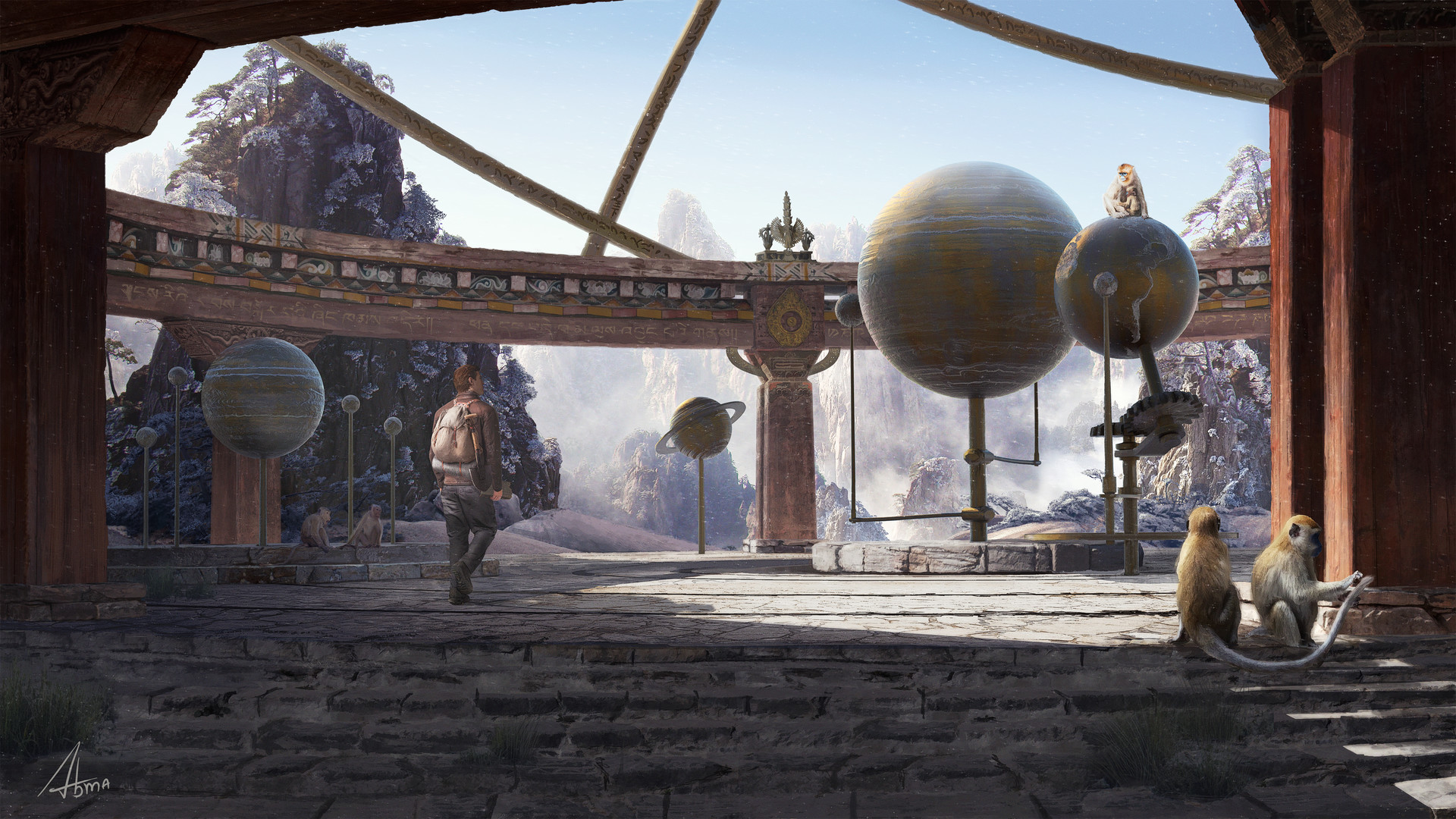 ArtStation - The lost Tibetan library
