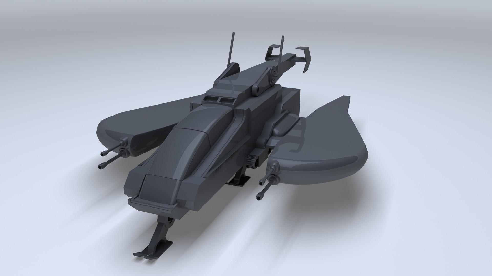 ArtStation - Dropship / Spaceship