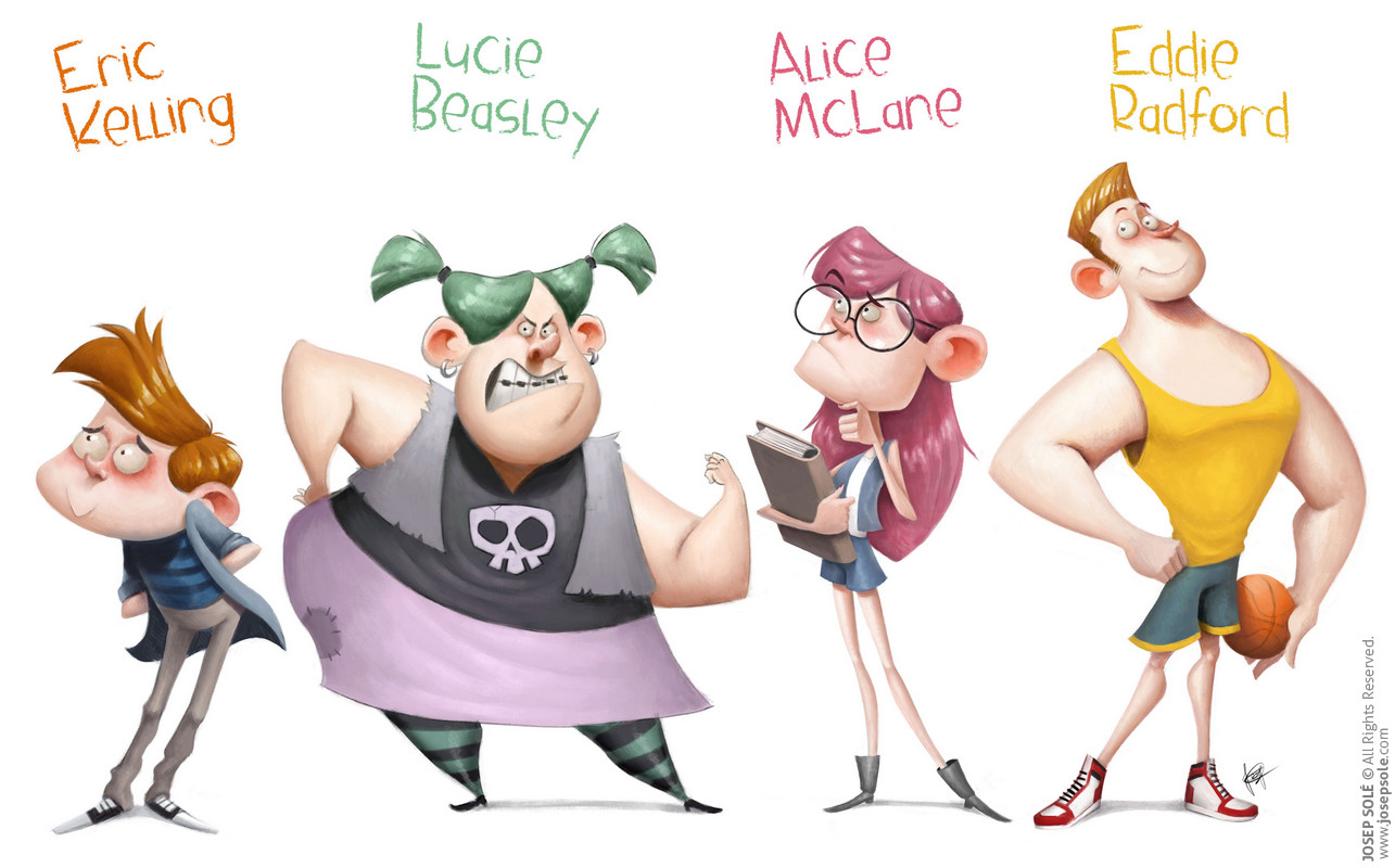 ArtStation - High School characters, Josep Solé