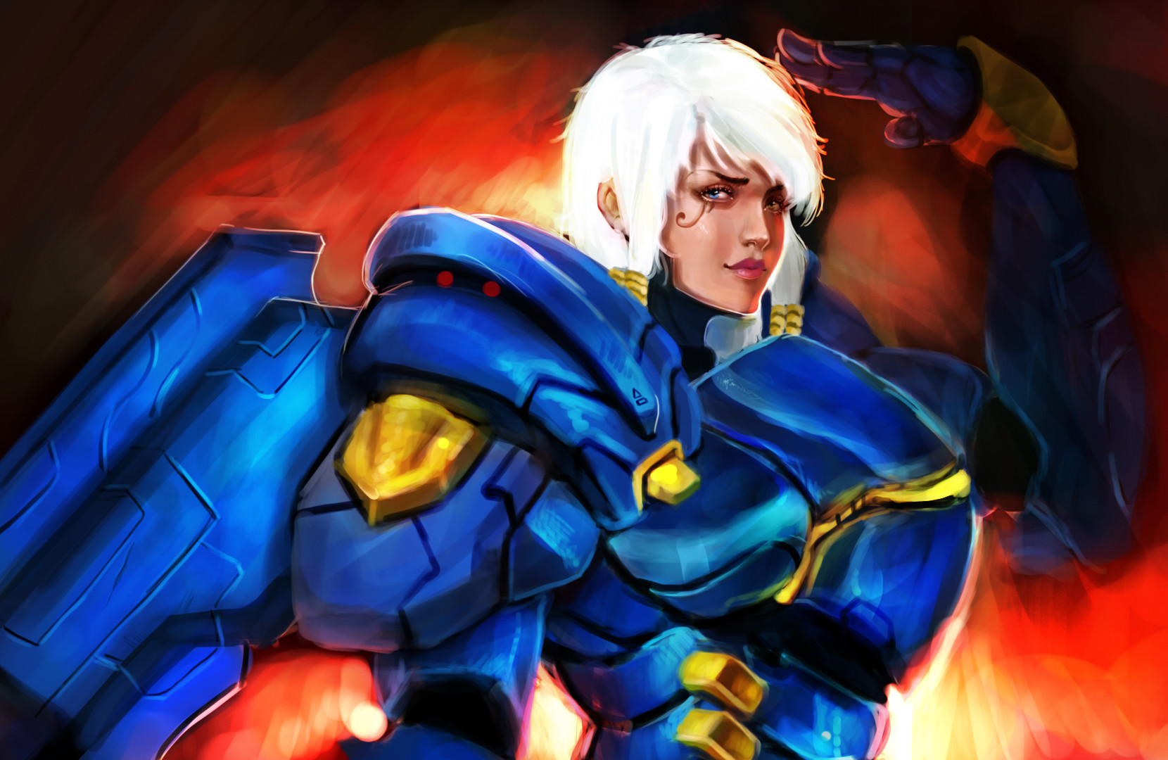 ArtStation - pharah from overwatch