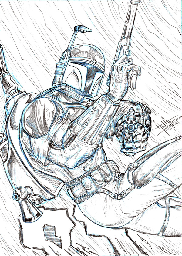 jango fett coloring pages for kids