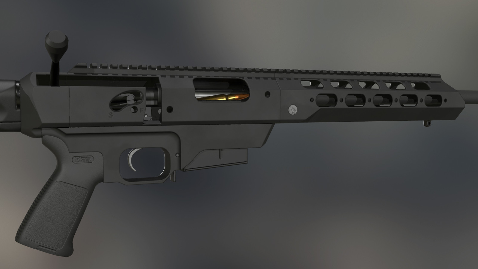 Sean Puller - Remington 700 MDT TAC 21 Chassis Low Poly+Texture