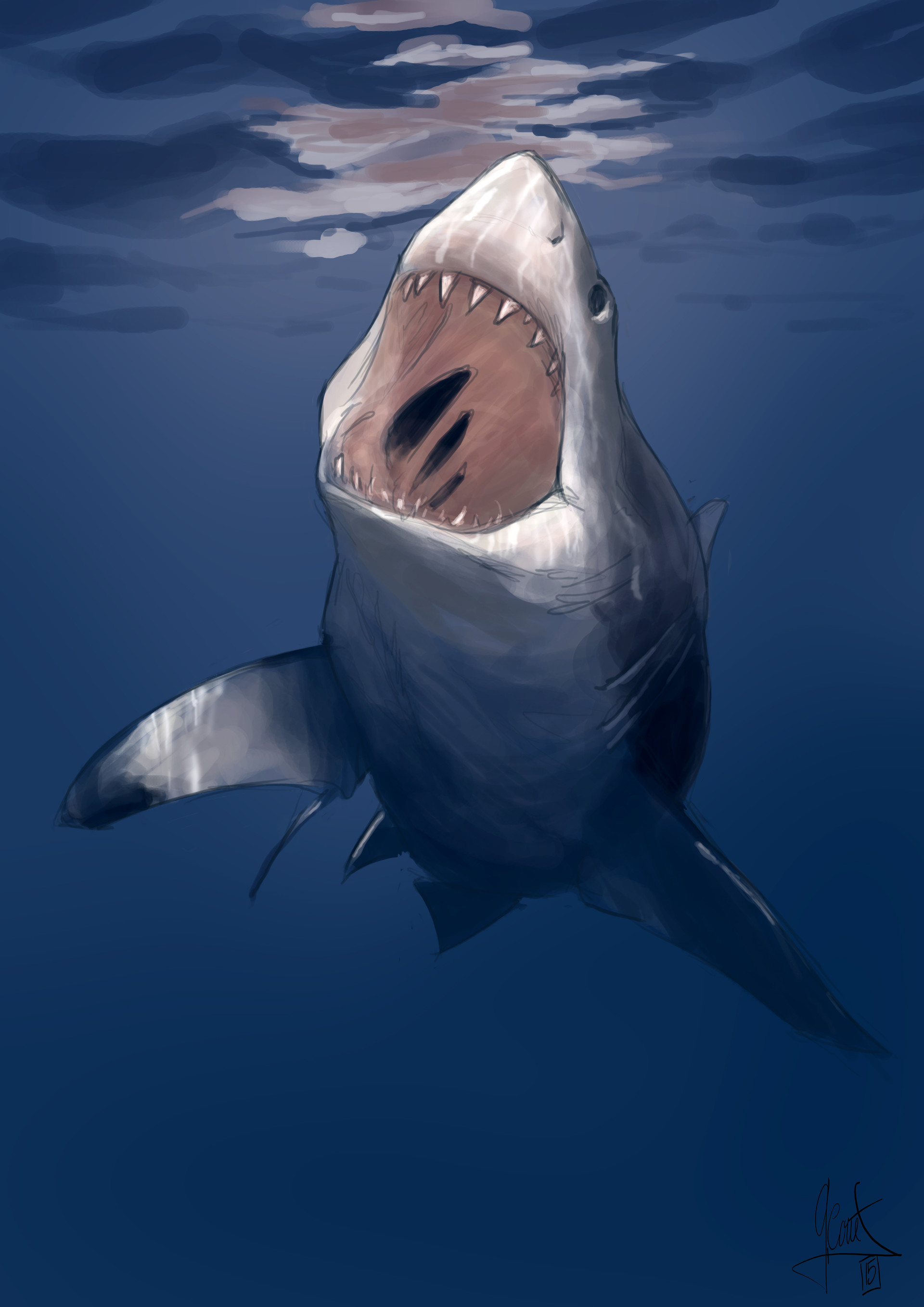 ArtStation - Shark Attack