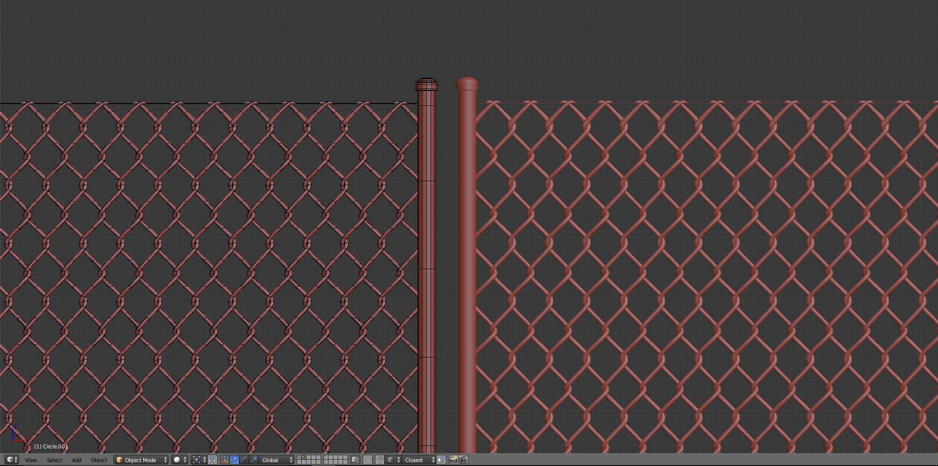 ArtStation - Fence made in blender, Andres Mirez