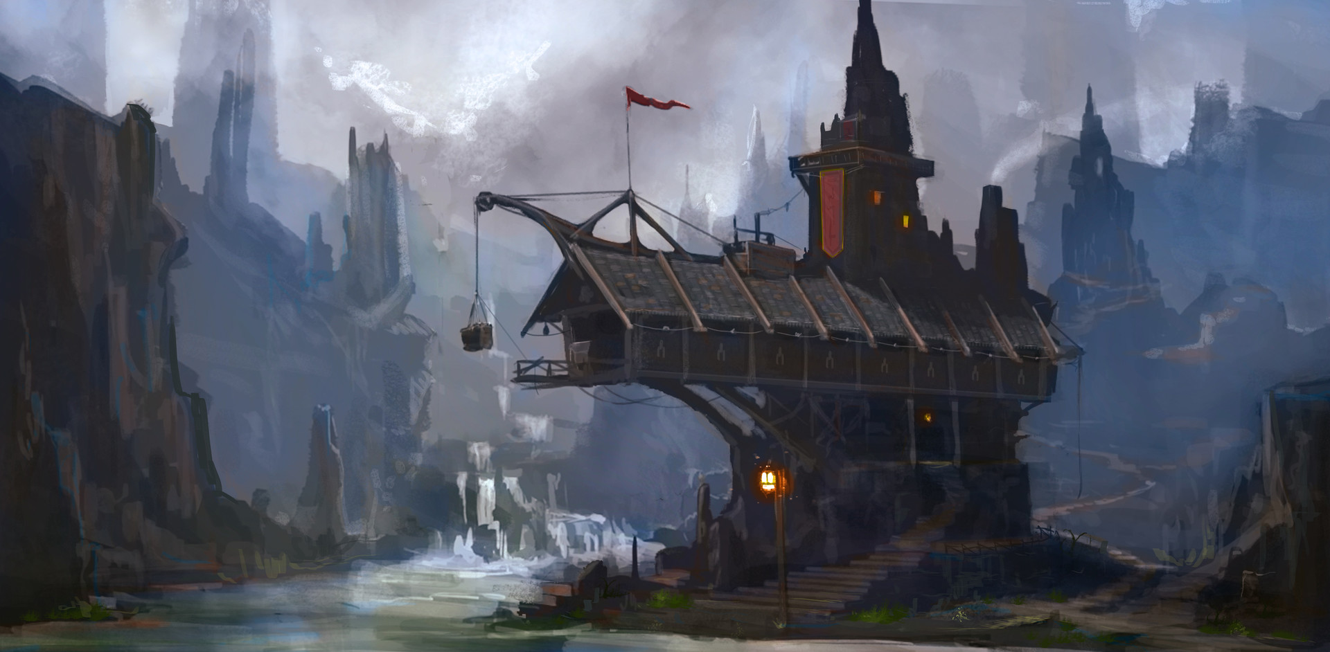 ArtStation - Cliff Docks