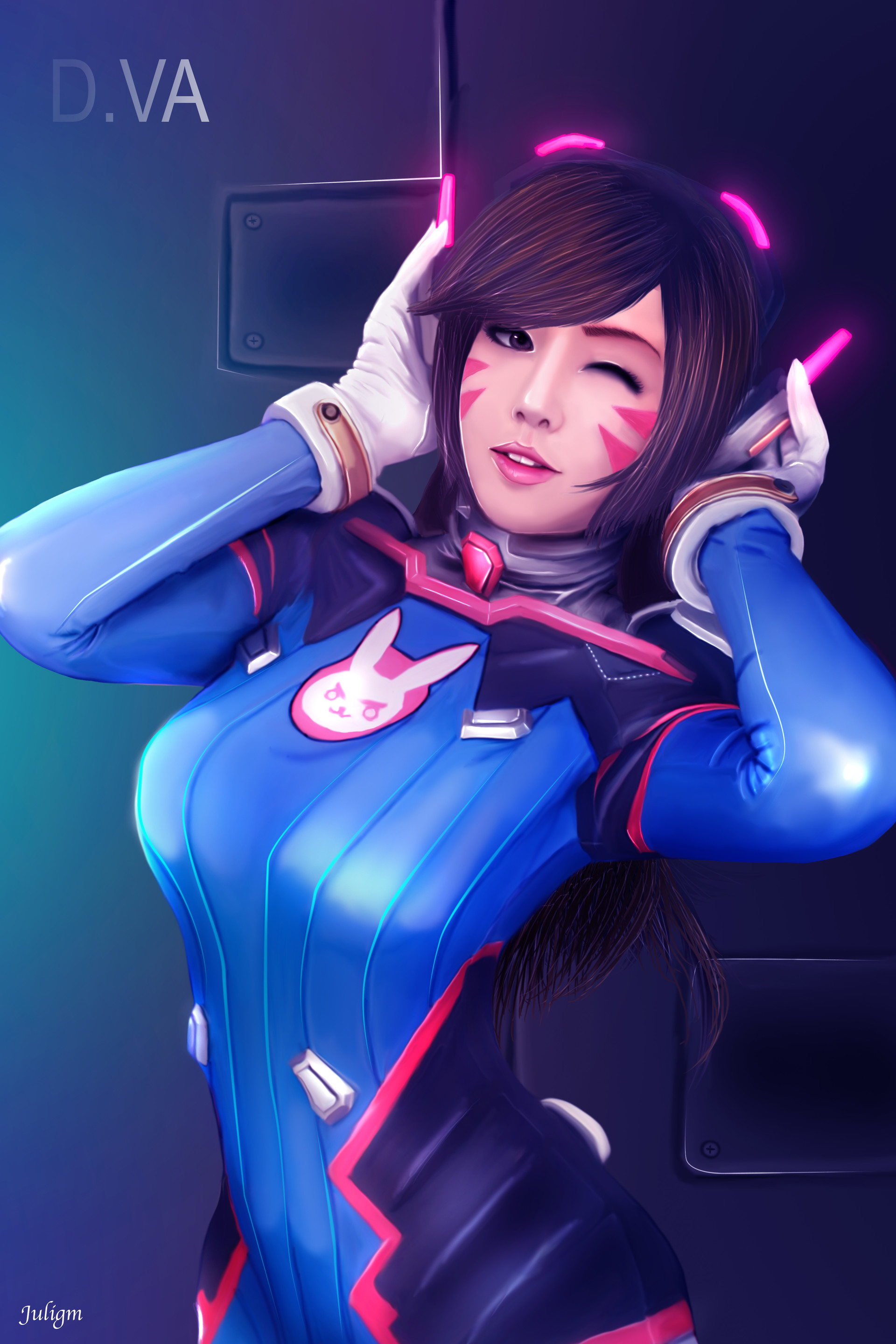 ArtStation - D.VA Fan art