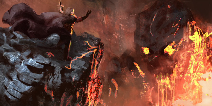 ArtStation - 19/100 Fire Golem