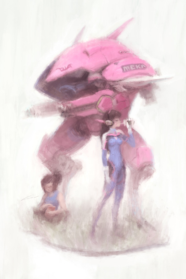 ArtStation - D.Va and Mei (Overwatch)
