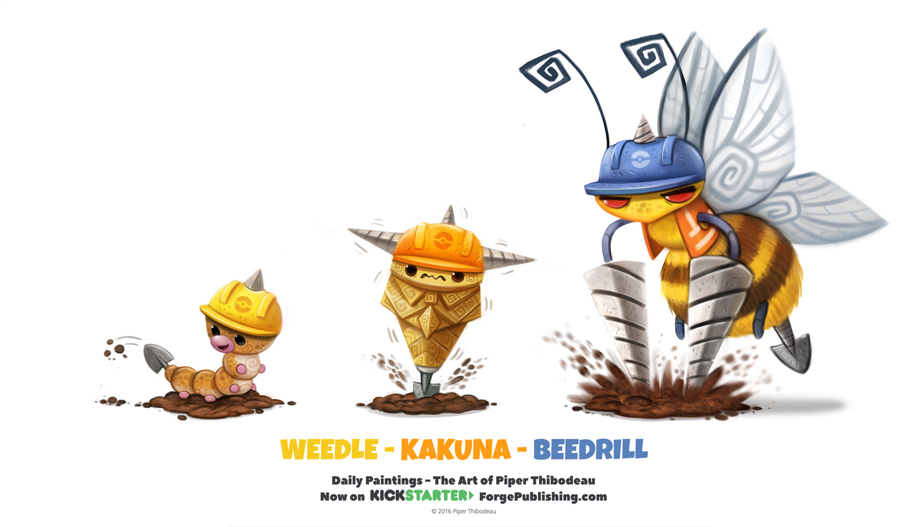 ArtStation - Weedle/ Kakuna/ Beedrill