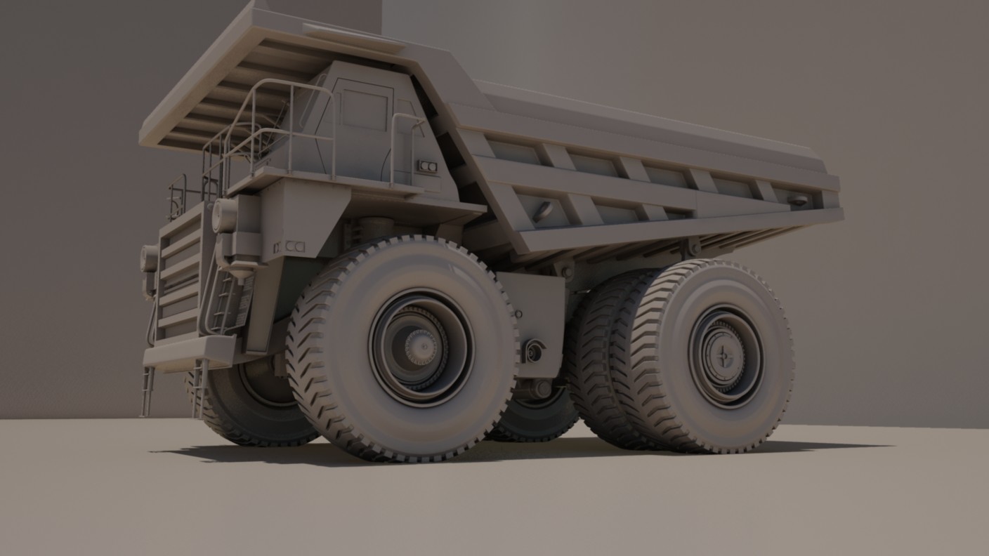 ArtStation - Mining Truck Highpoly and Lowpoly