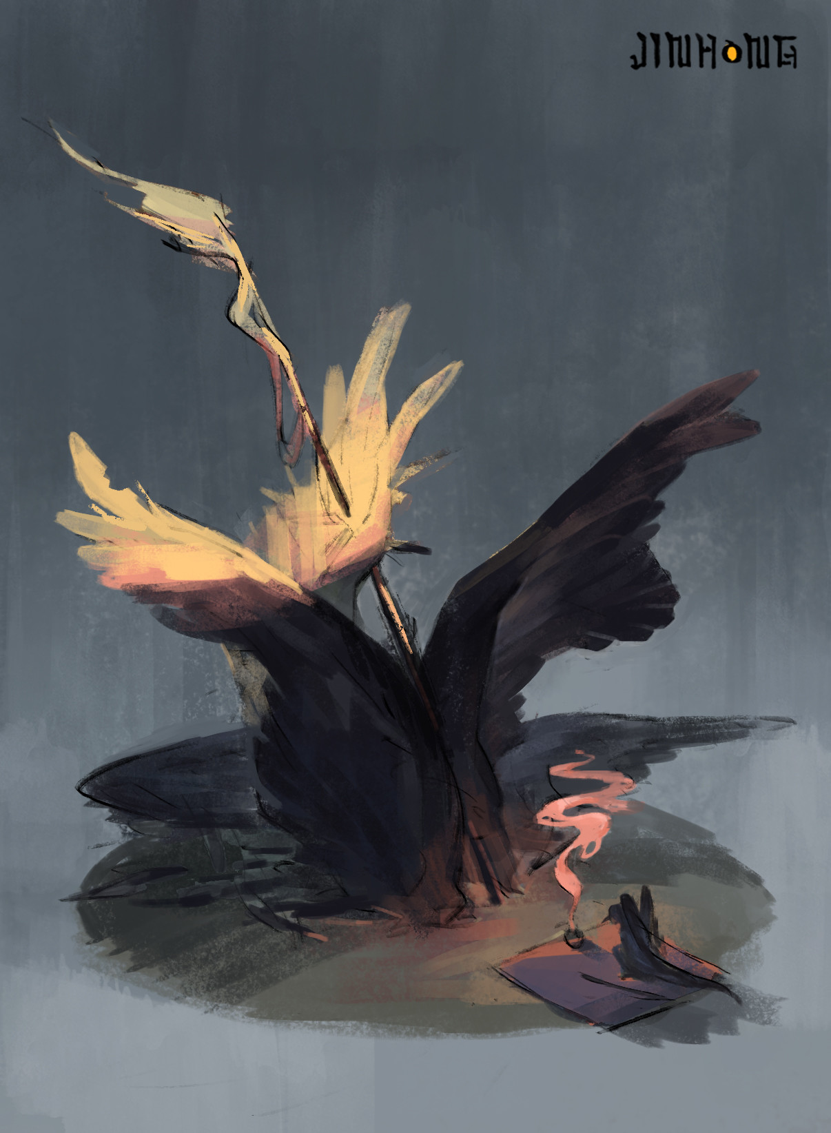 ArtStation - The crow grave