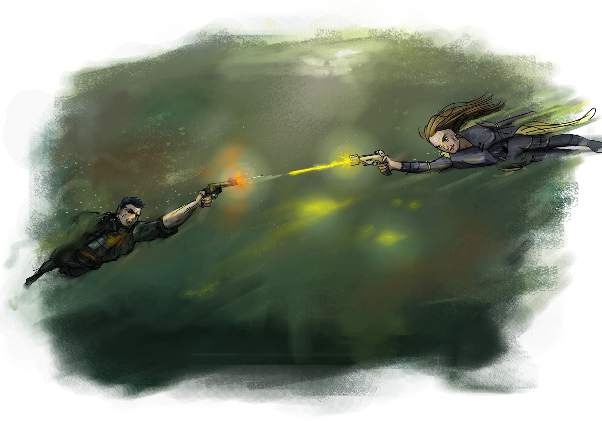 ArtStation - Rueful Warrior -Underwater