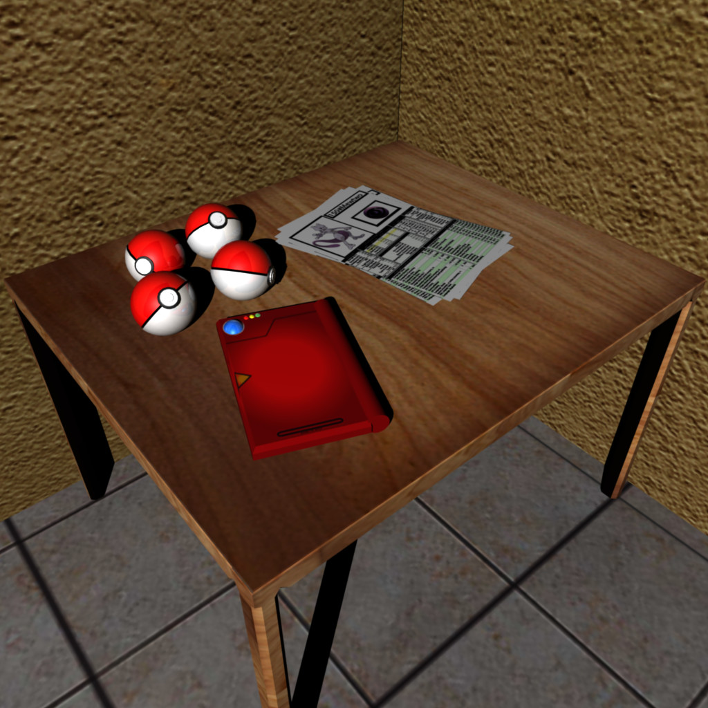 ArtStation - Table of a Pokemon Trainer.