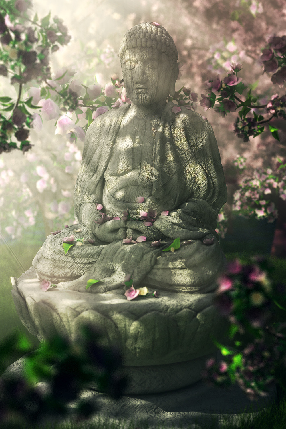 ArtStation - Buddha`s flowers