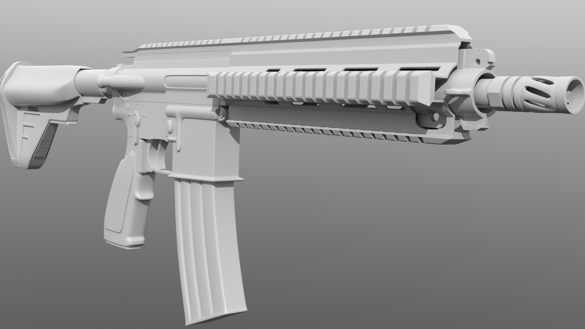 ArtStation - HK416 HiPoly WIP
