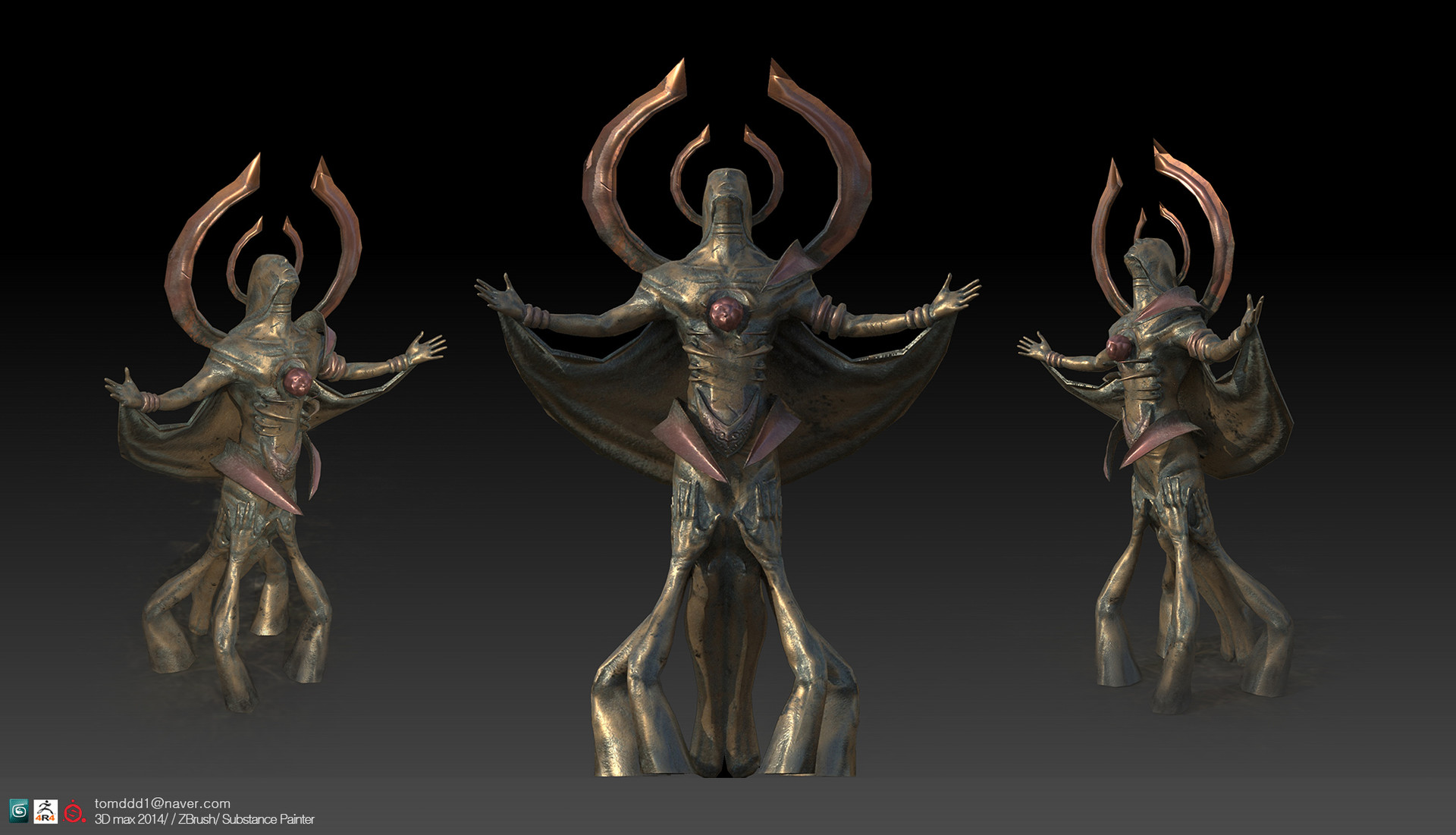 ArtStation - Statue in bronze