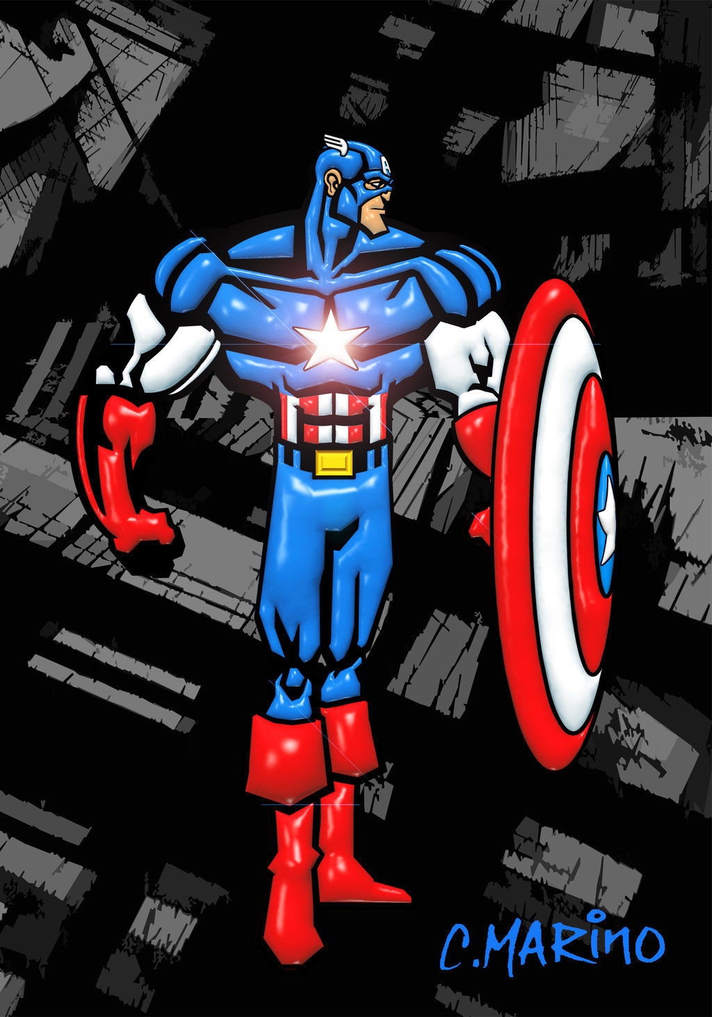 ArtStation - MARVEL COMICS CAPTAIN AMERICA