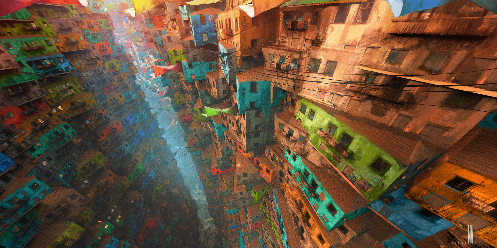 ArtStation - Vertical village