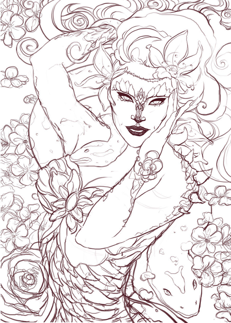 poison ivy coloring pages