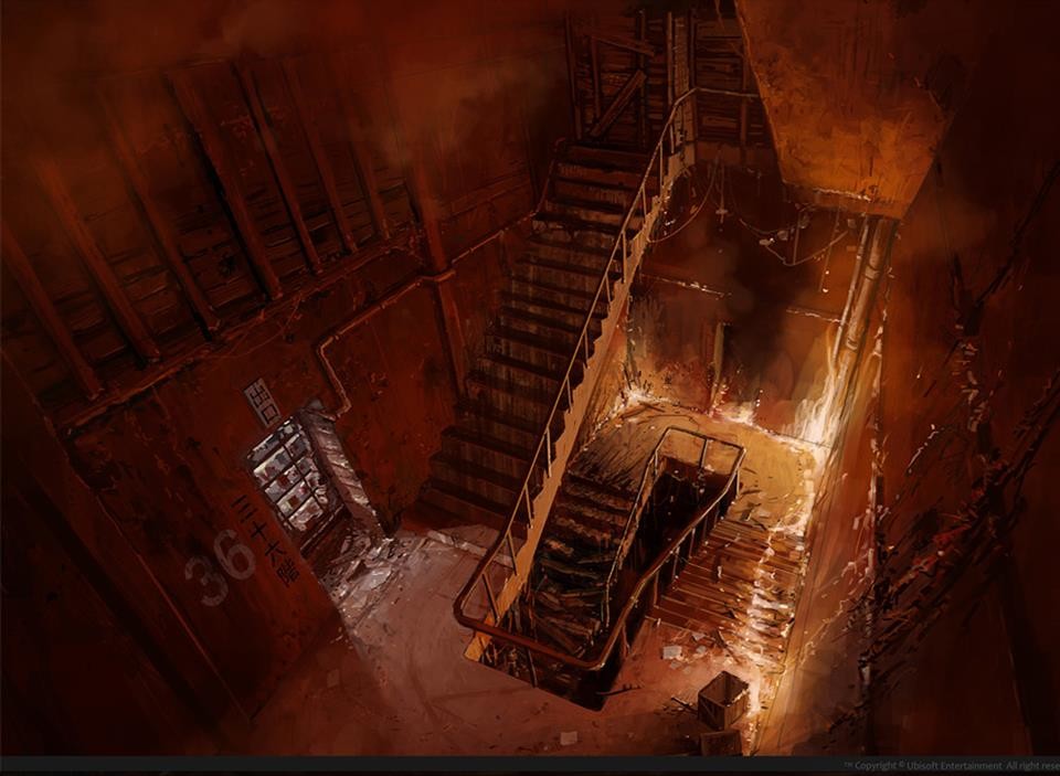 ArtStation - fire stairs