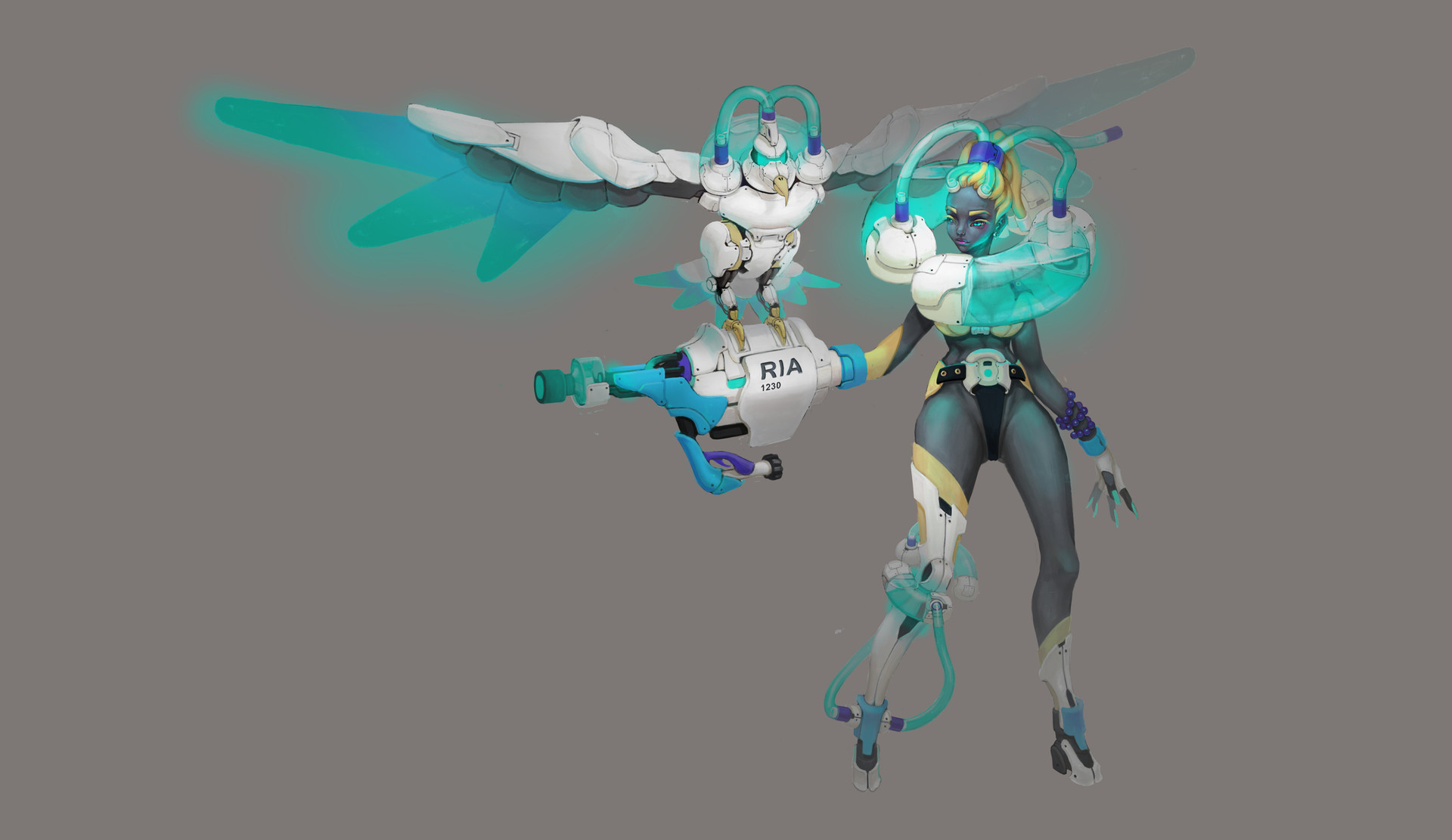 ArtStation - Girl and eagle 2