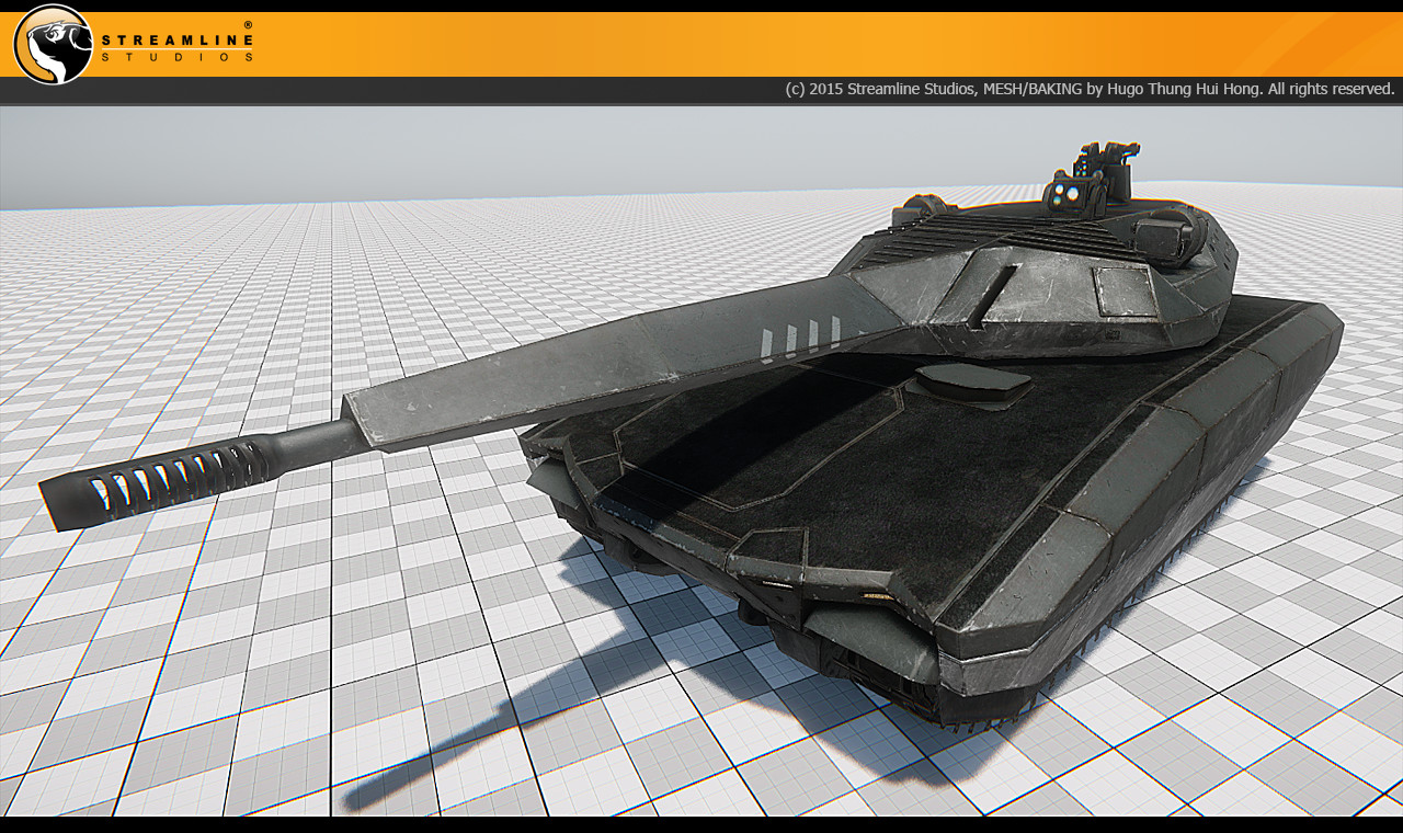 Hugo Thung Hui Hong - Armored Warfare: PL-01 [Low Poly]