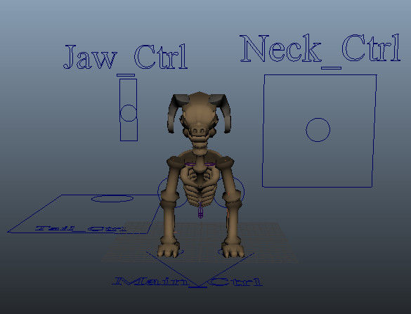 ArtStation - Dragon Skeleton Rig