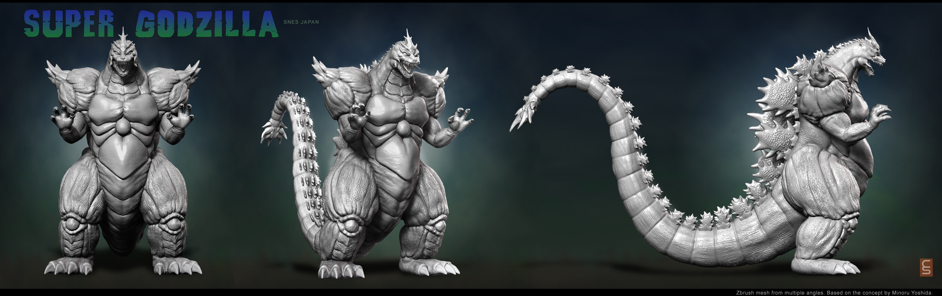 Chris Seher - Digiwip - Super Godzilla - SNES Japanese Version