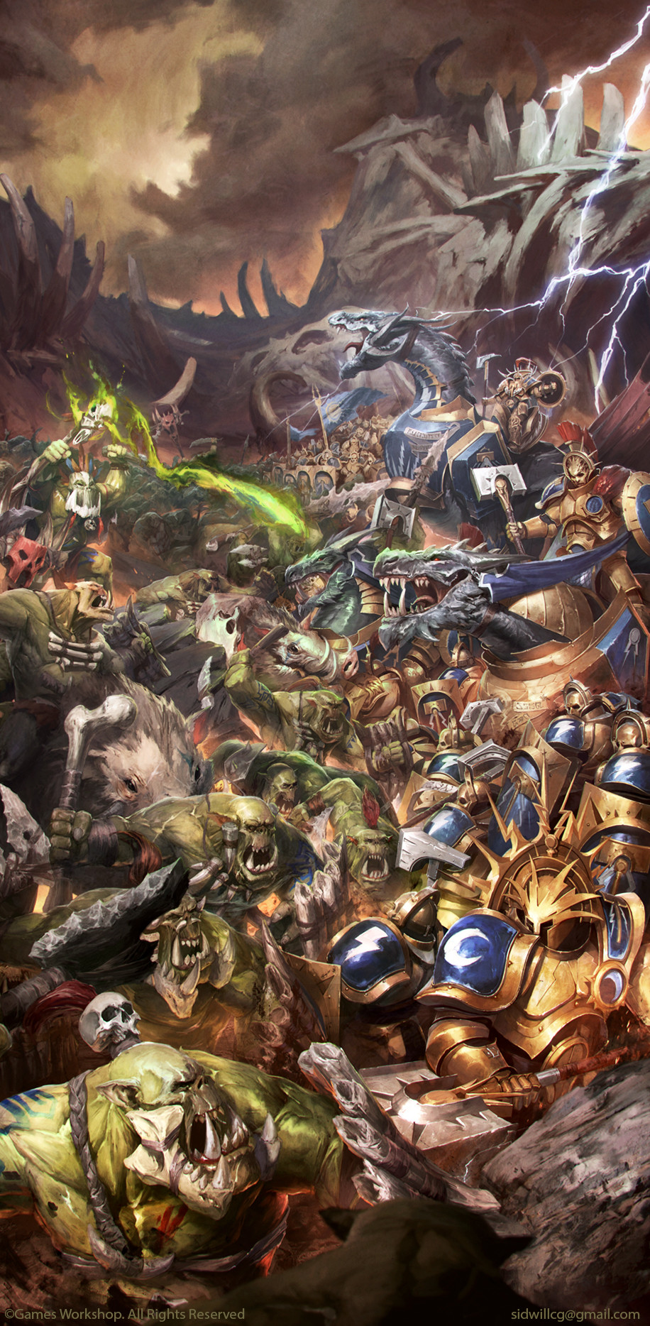 ArtStation - Bonesplitterz vs Dracothion Guard