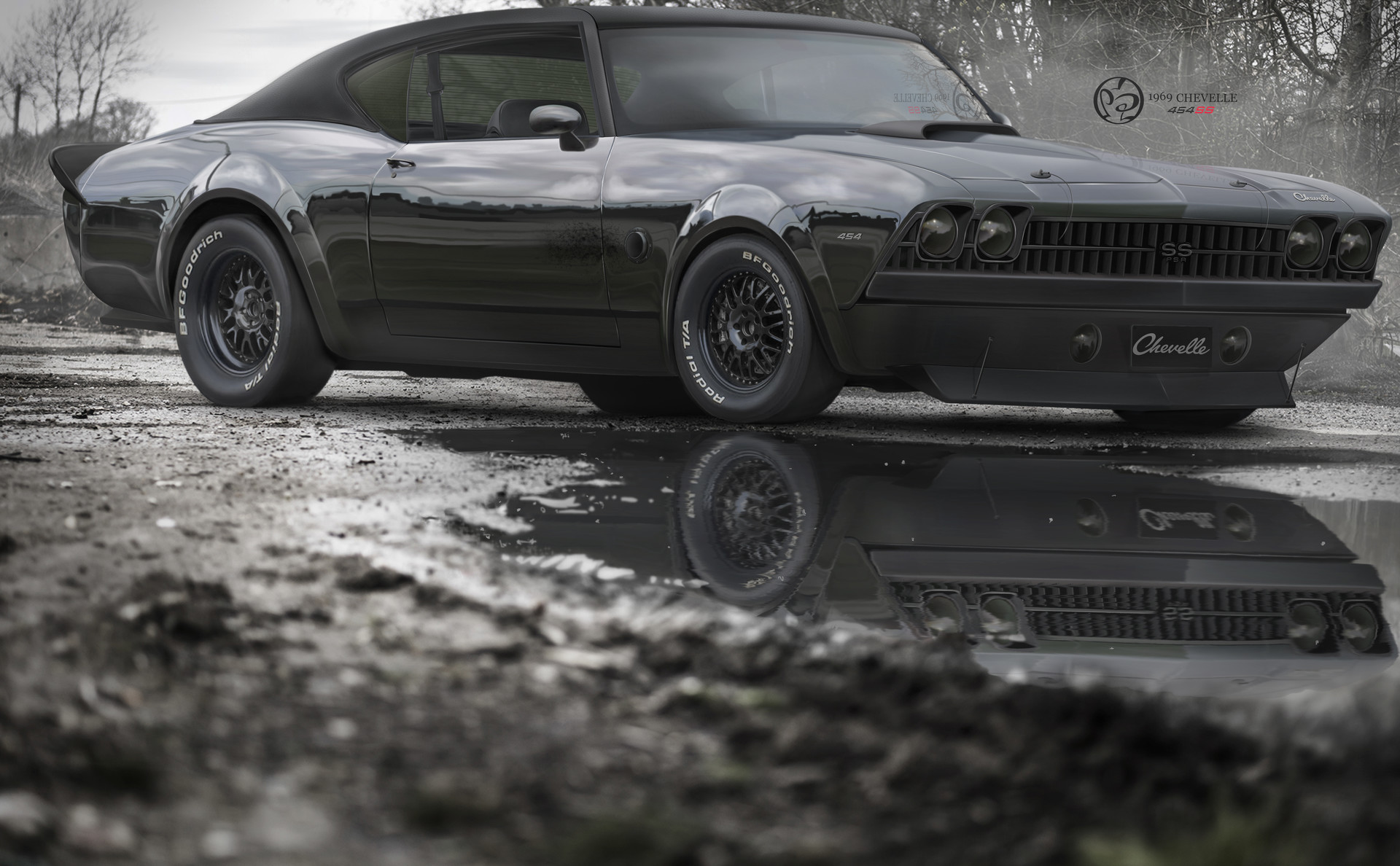 ArtStation - Chevelle 454 SS 1969