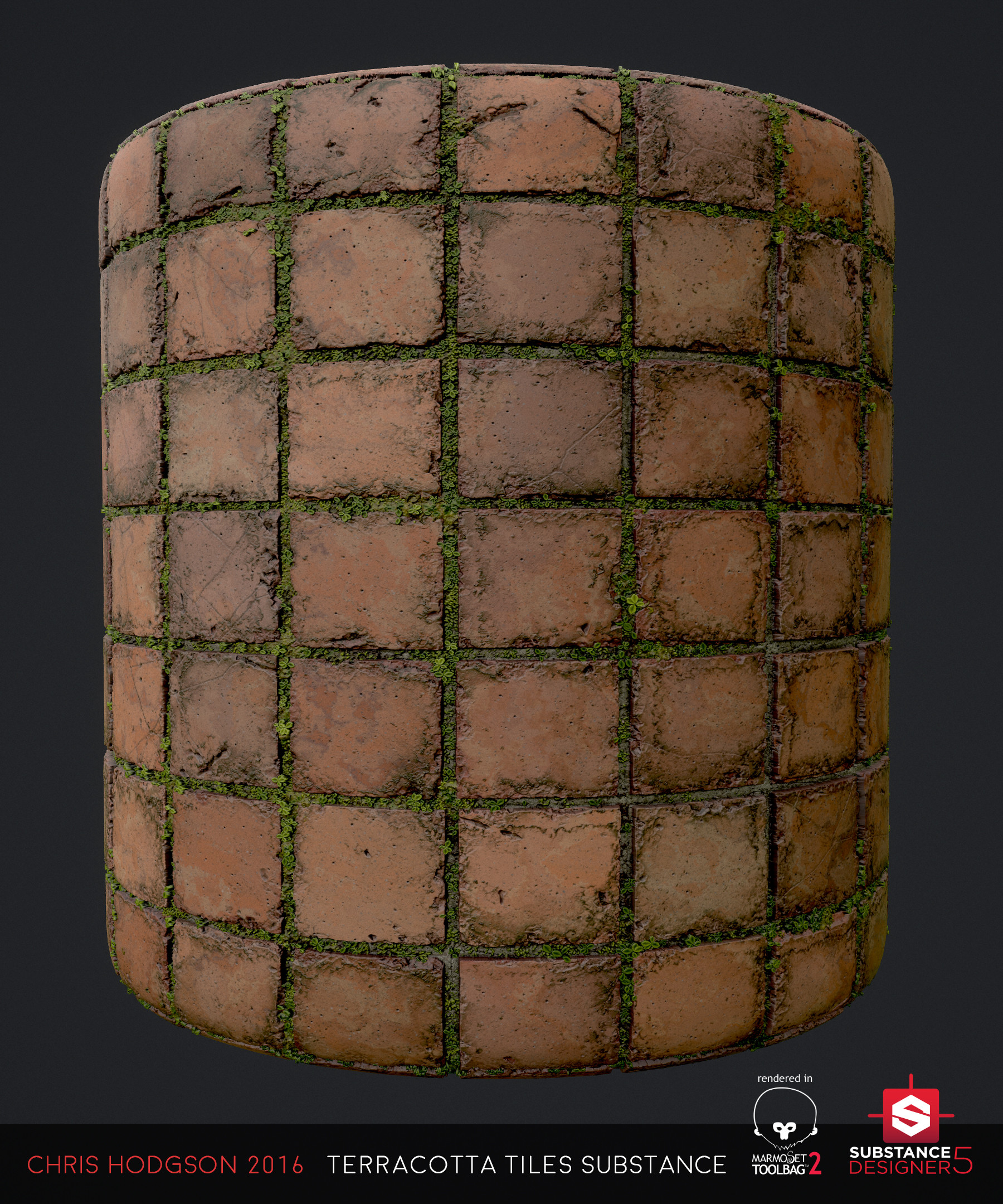 Chris Hodgson - Terracotta Tiles / Substance Designer