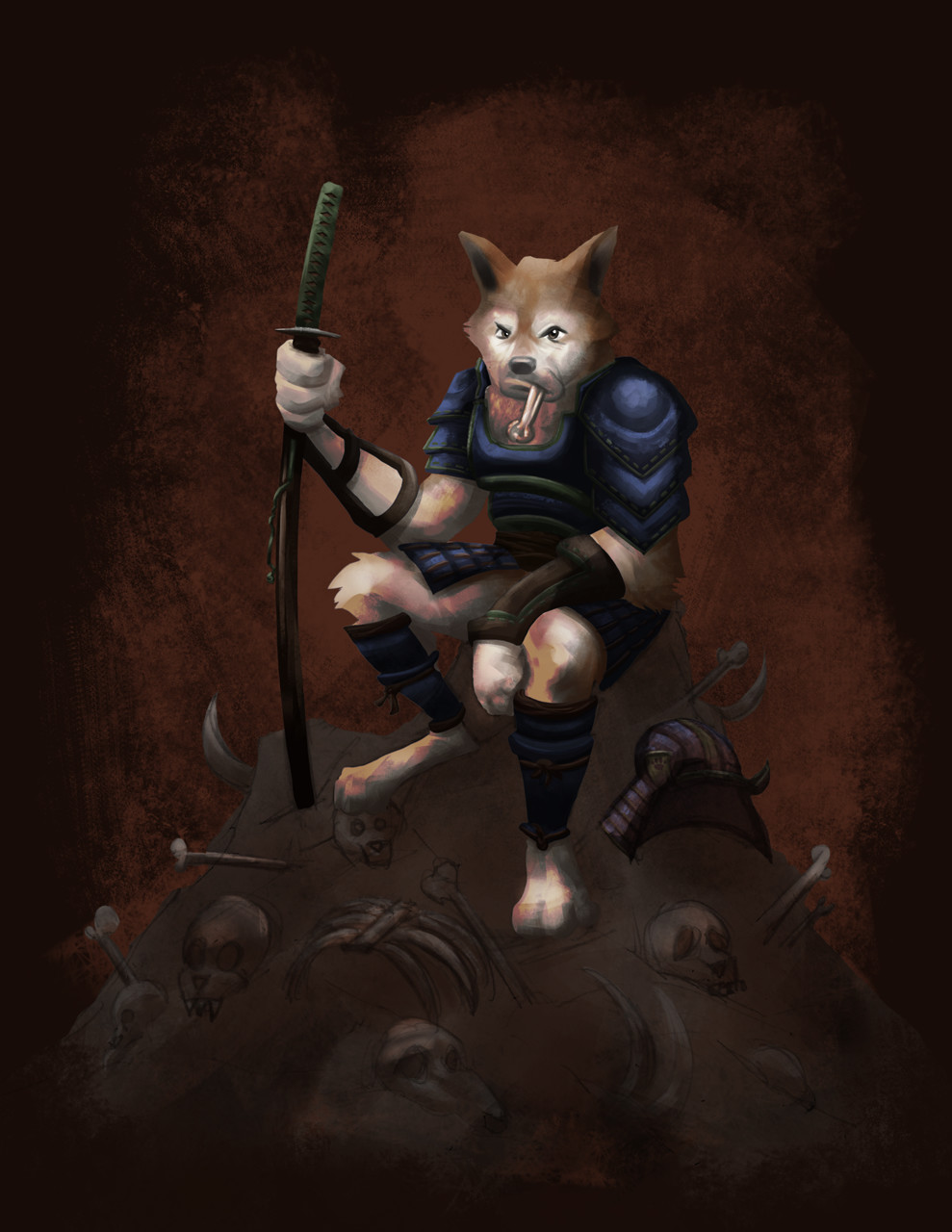 ArtStation - Akita Samurai