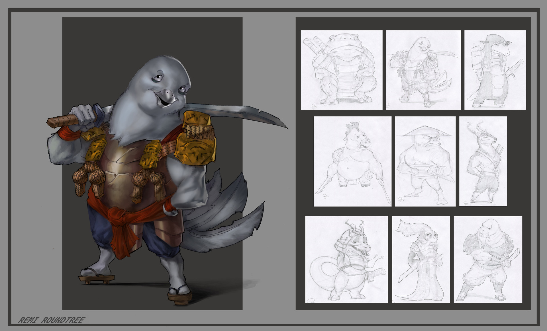 ArtStation - Samurai Pigeon