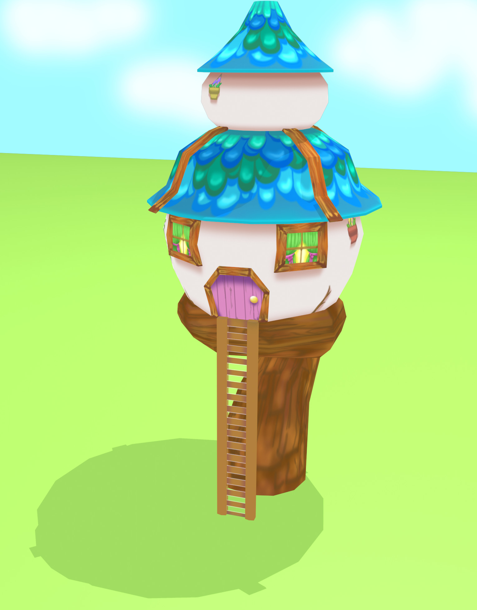 ArtStation - Low-poly House