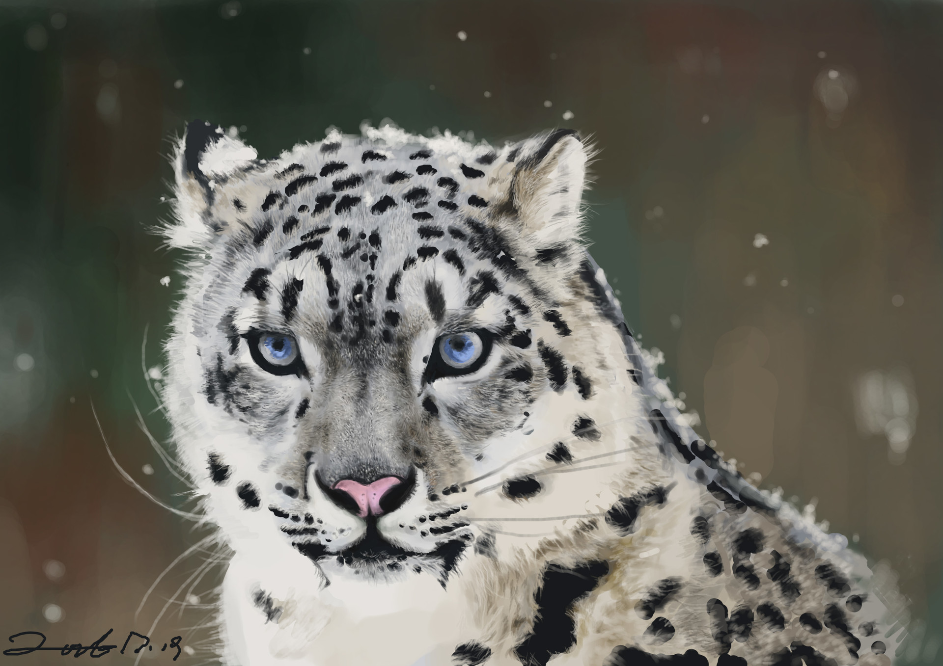 ArtStation - snow leopard