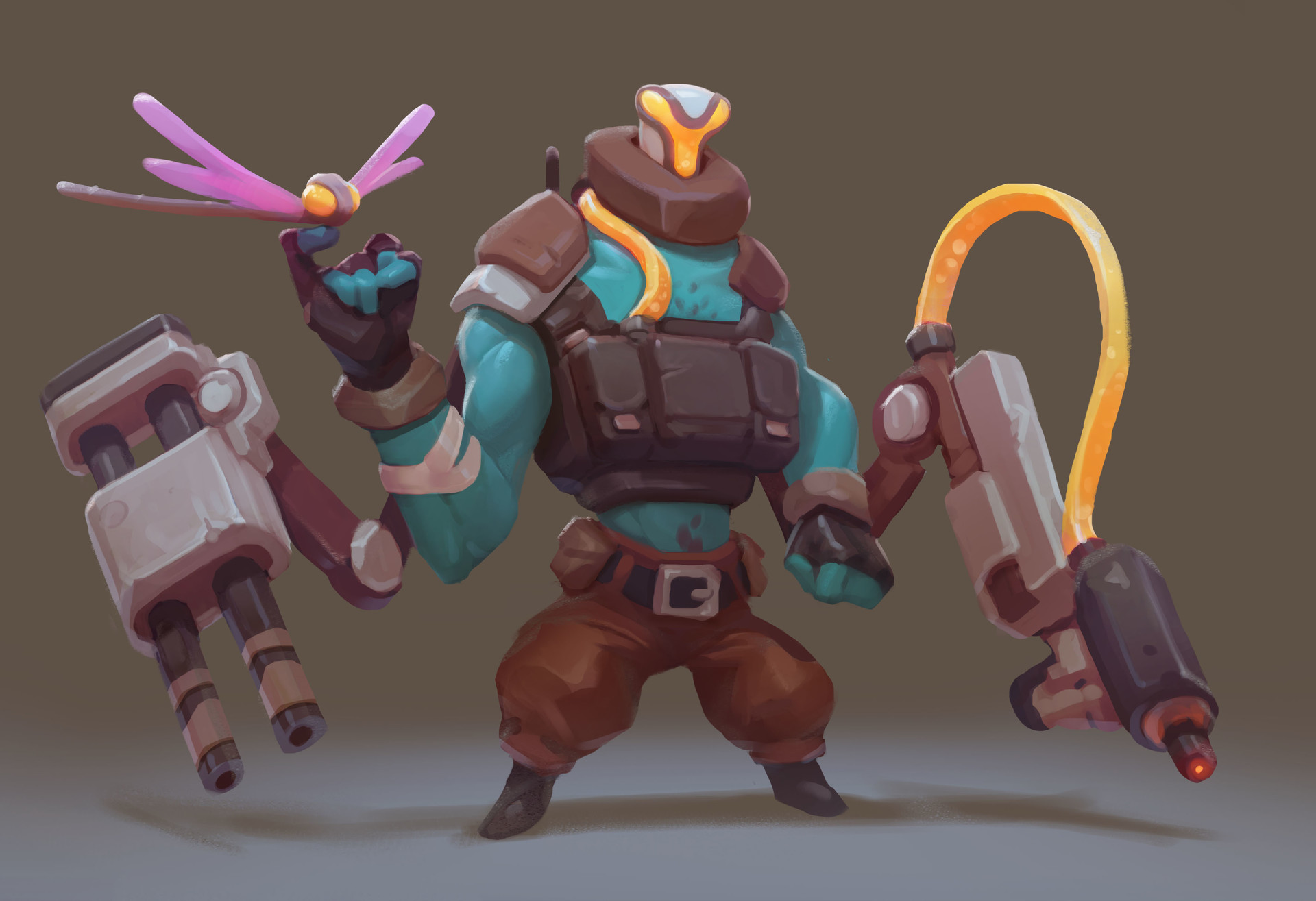 ArtStation - Dragonfly soldier