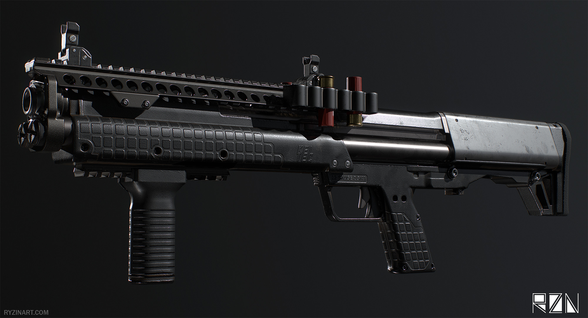 RYZIN ART - KSG Shotgun