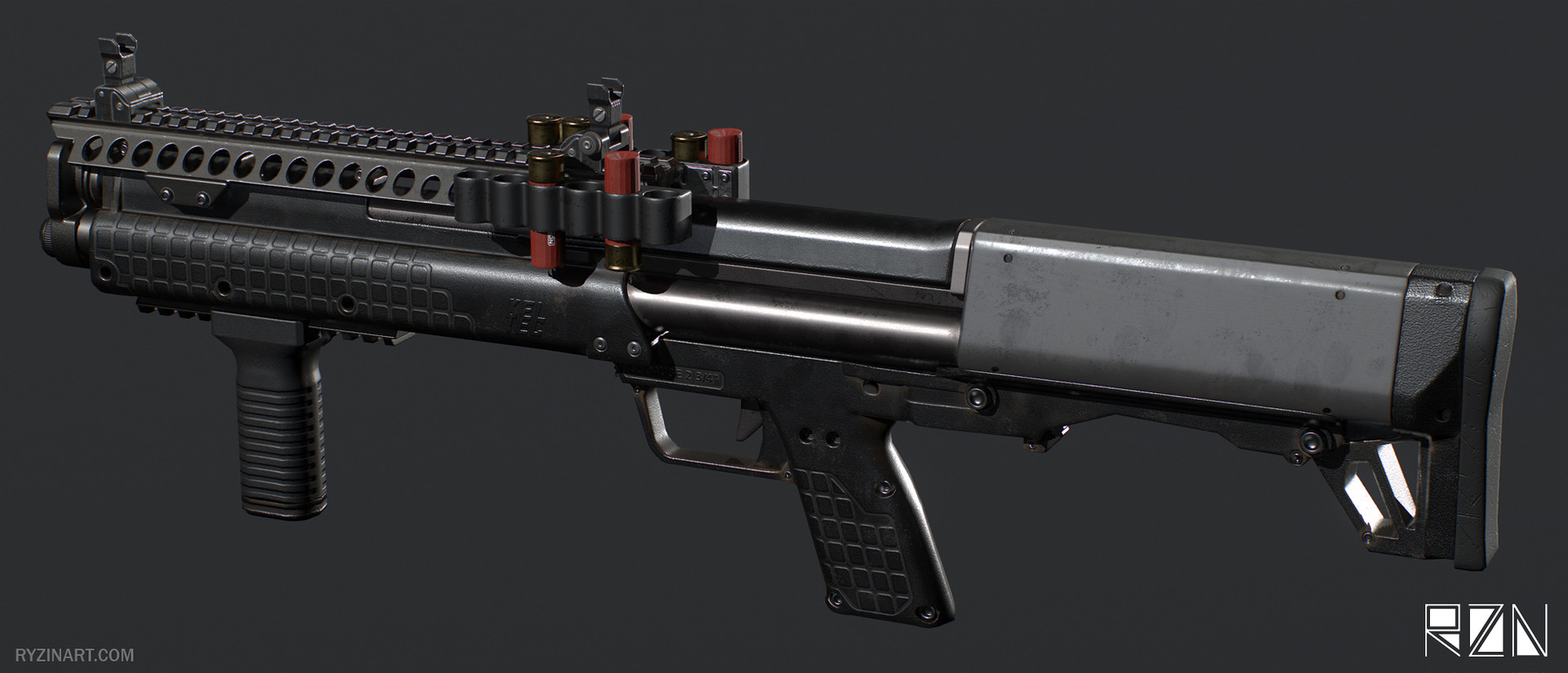 RYZIN ART - KSG Shotgun