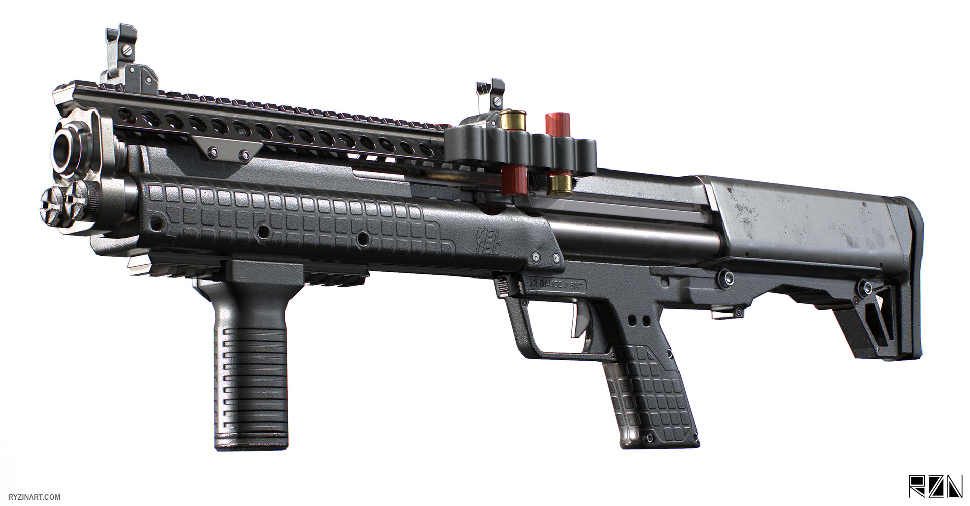 RYZIN ART - KSG Shotgun