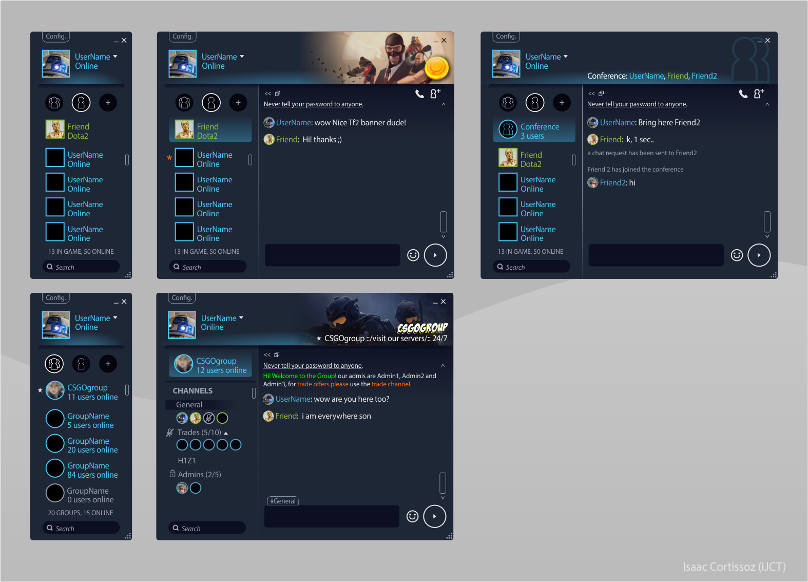 ArtStation - Steam Chat reworked UI/UX personal project