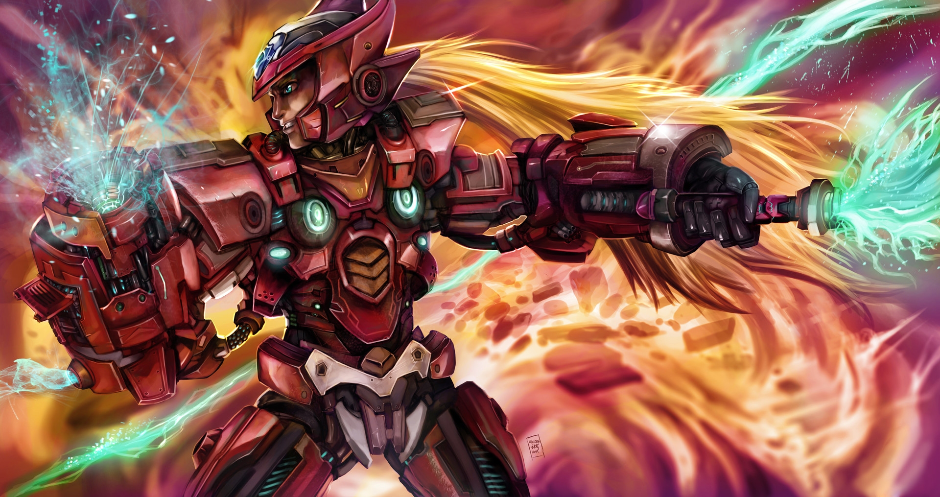 ArtStation - Zero and Protoman (Re-design)