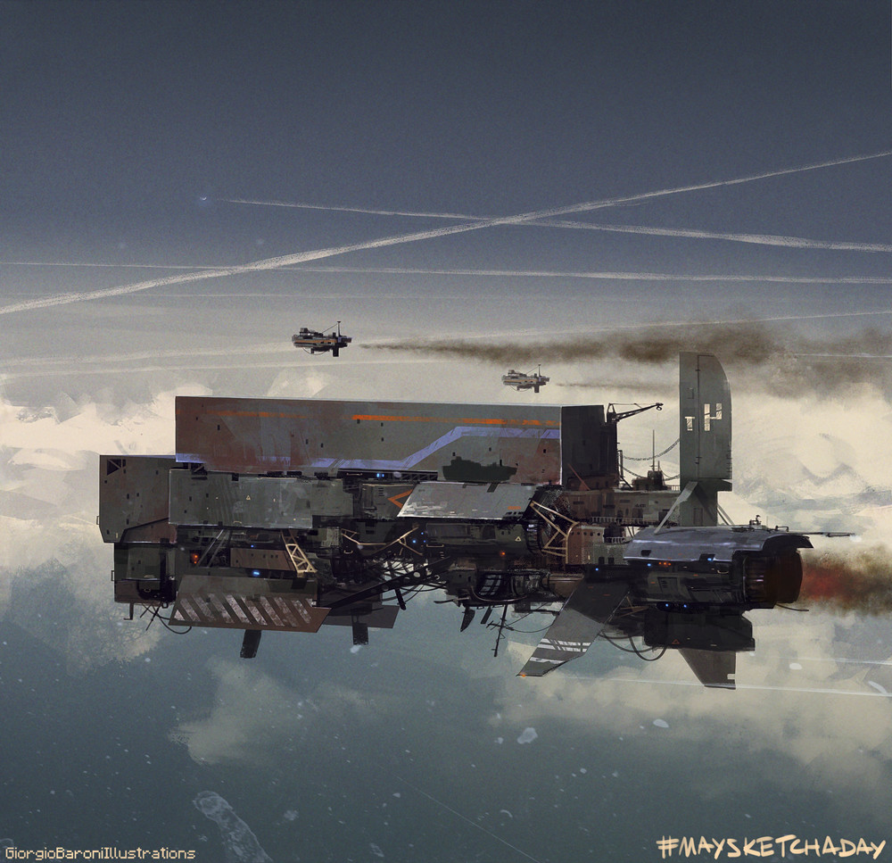 ArtStation - Rusty old cargo ship