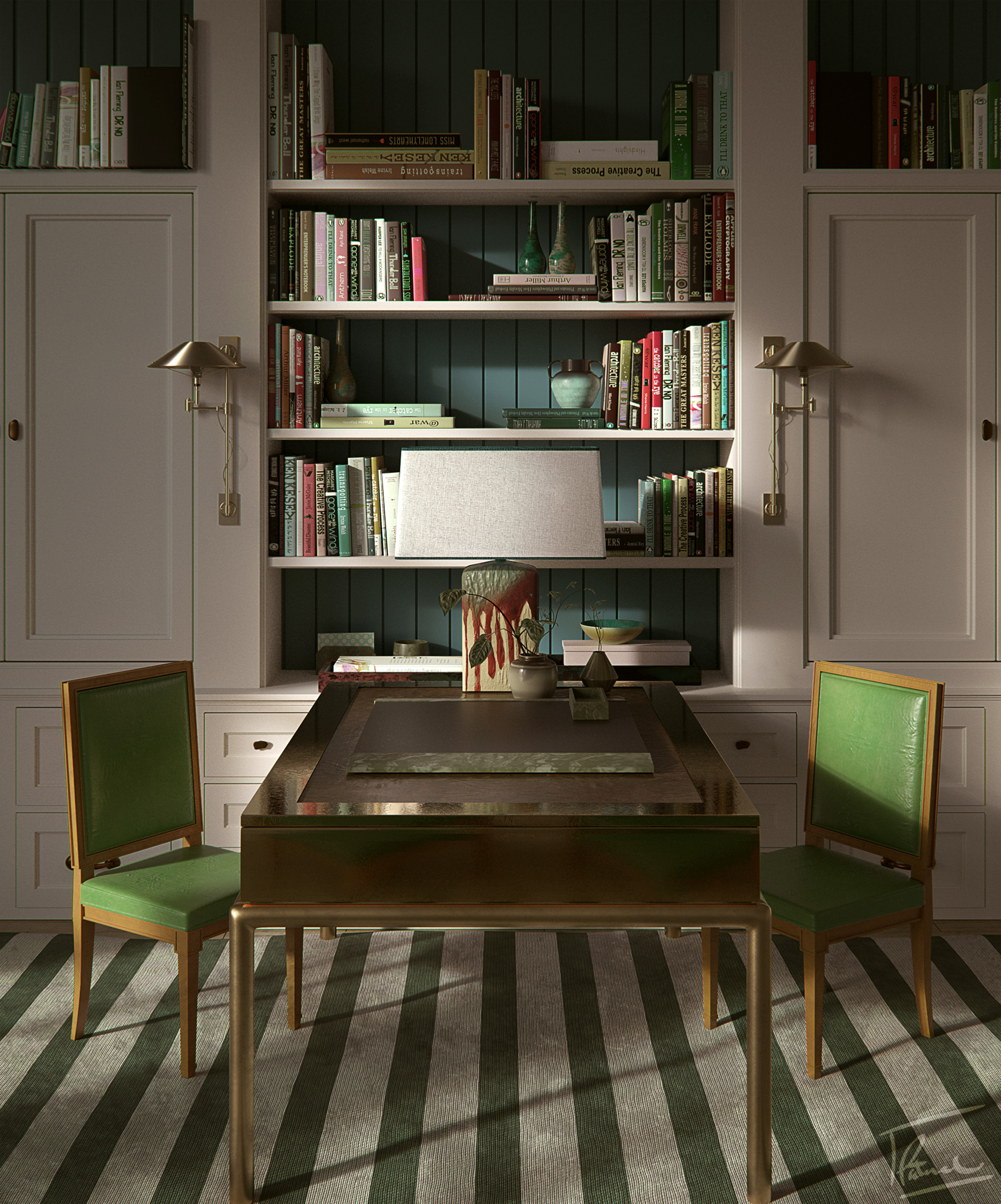 ArtStation - Hamptons Office Study