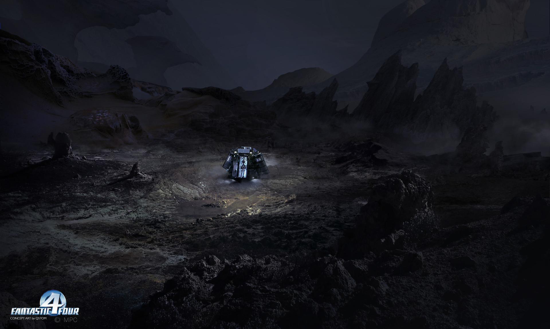 Qstom . - Fantastic 4 - Concept Art "Planet Zero"